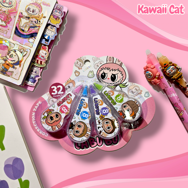 Corector set Labubu roz